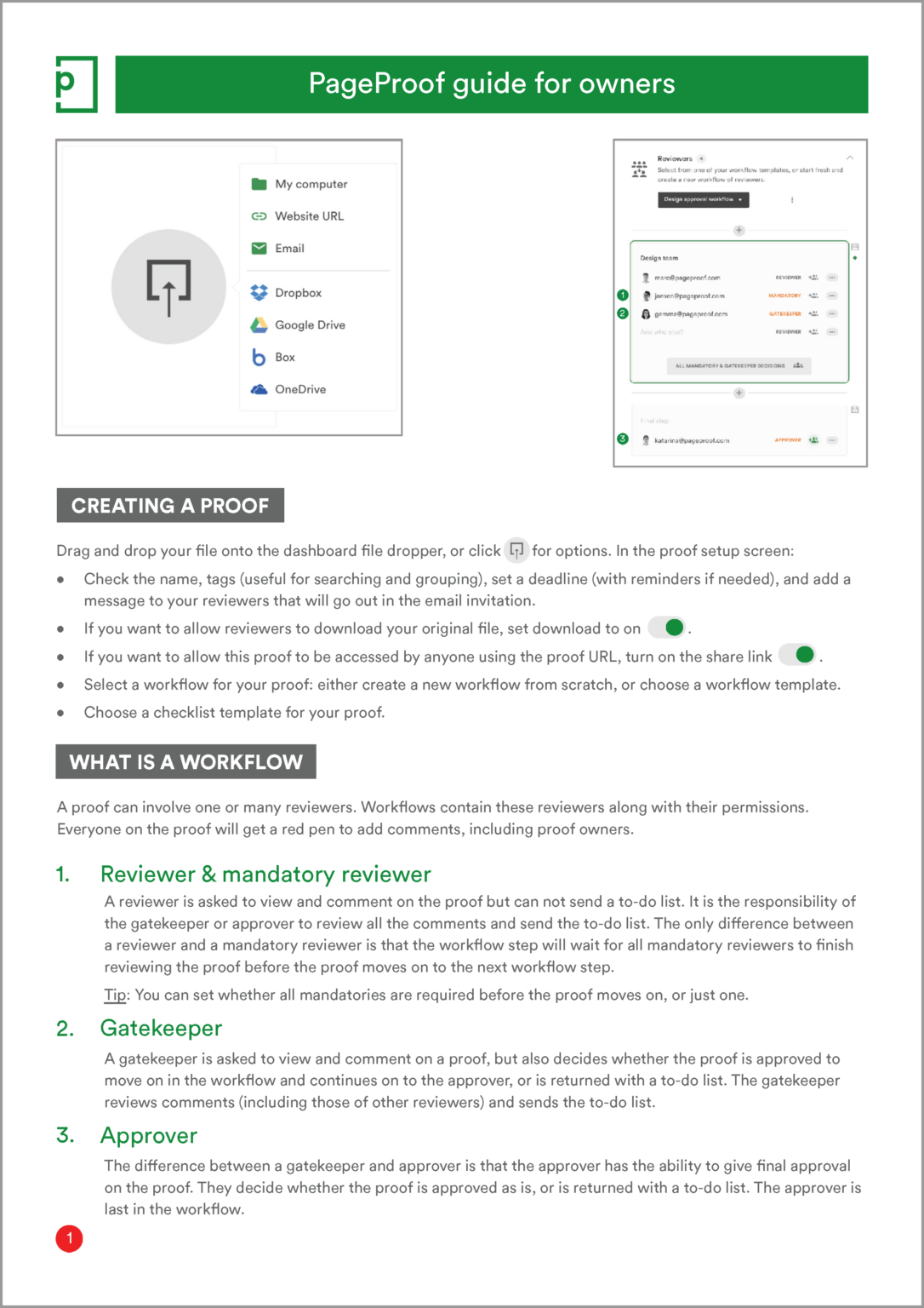 Quick Guides for Reviewers, Owners, & Designers | PageProof